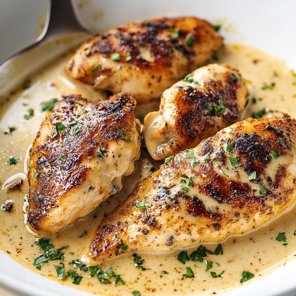 Cajun Chicken in Creamy Garlic Sauce