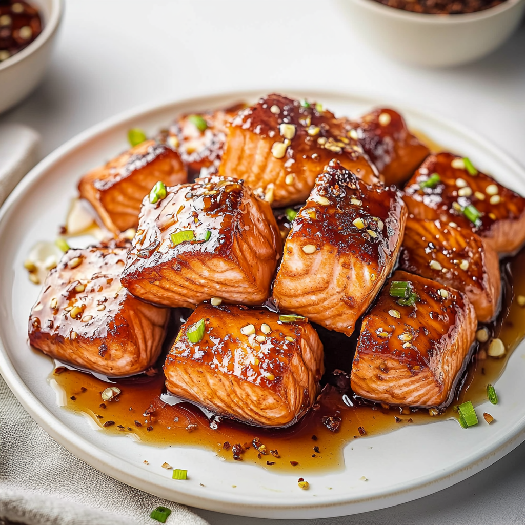 Honey Garlic Glazed Salmon Fillet