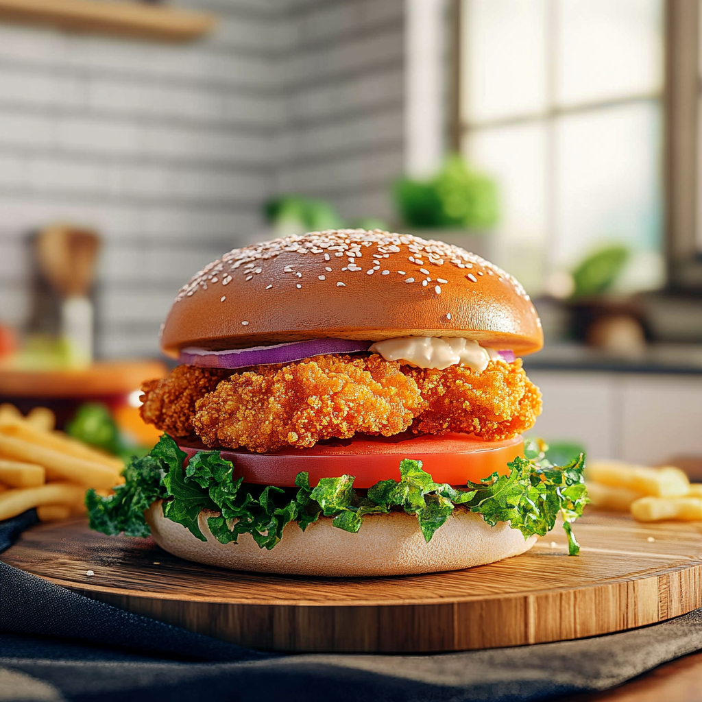 Spicy Crispy Chicken Burger