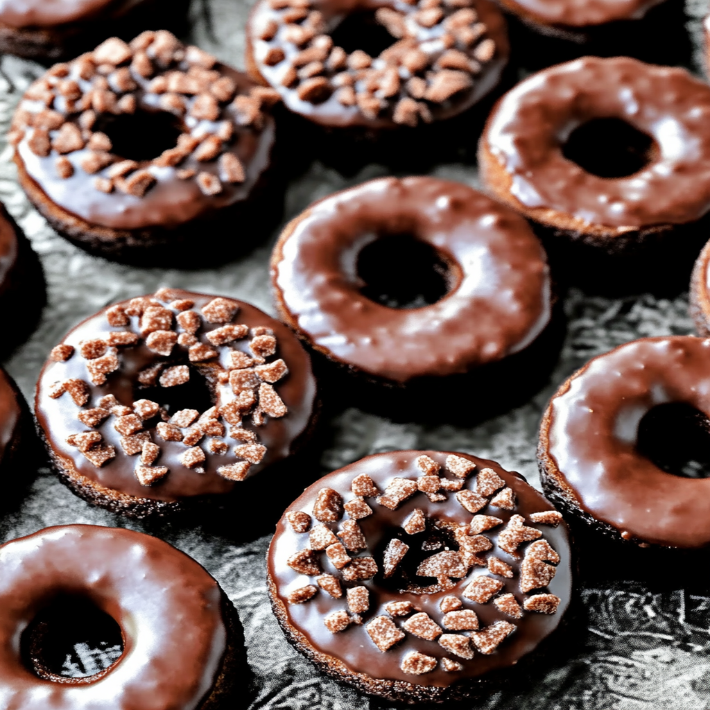 Double Chocolate Crunch Donuts