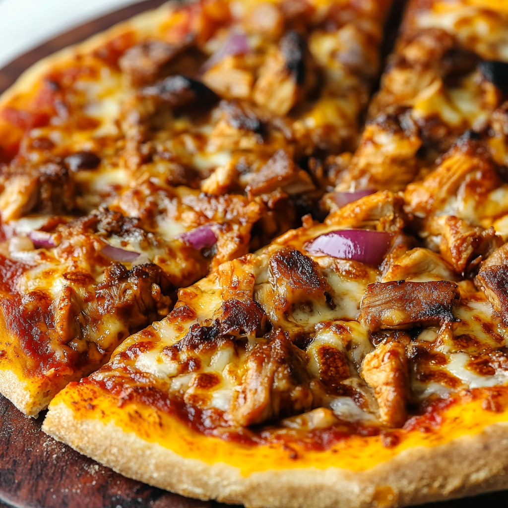 BBQ Chicken Pizza with Halal Toppings