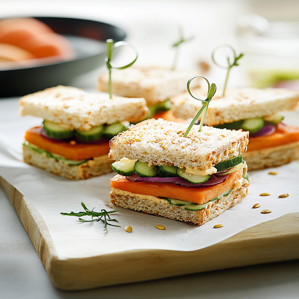 Mini Veggie Sandwiches