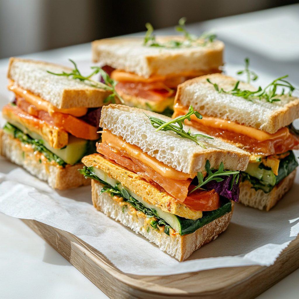 Mini Veggie Sandwiches