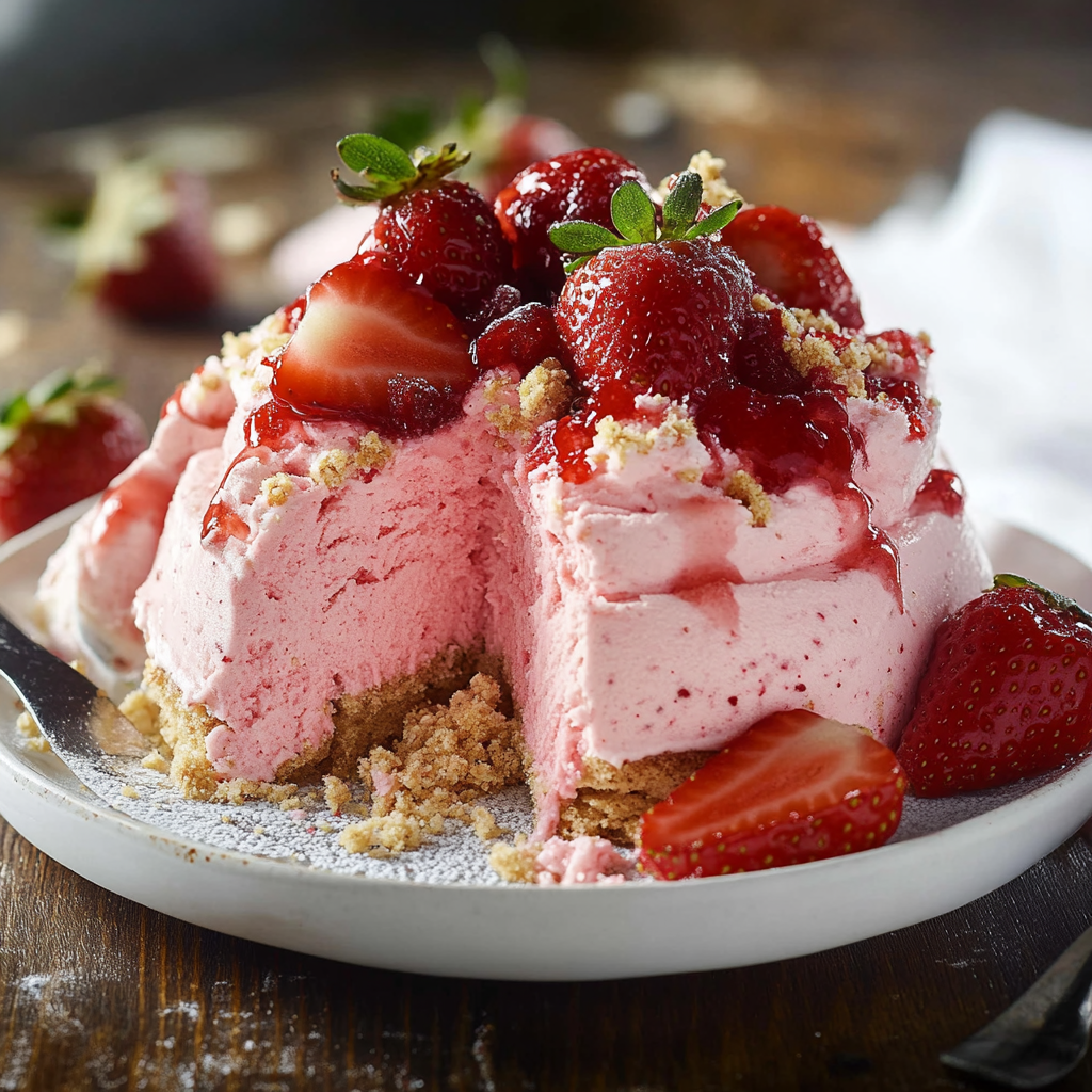 Creamy Frozen Strawberry Delight