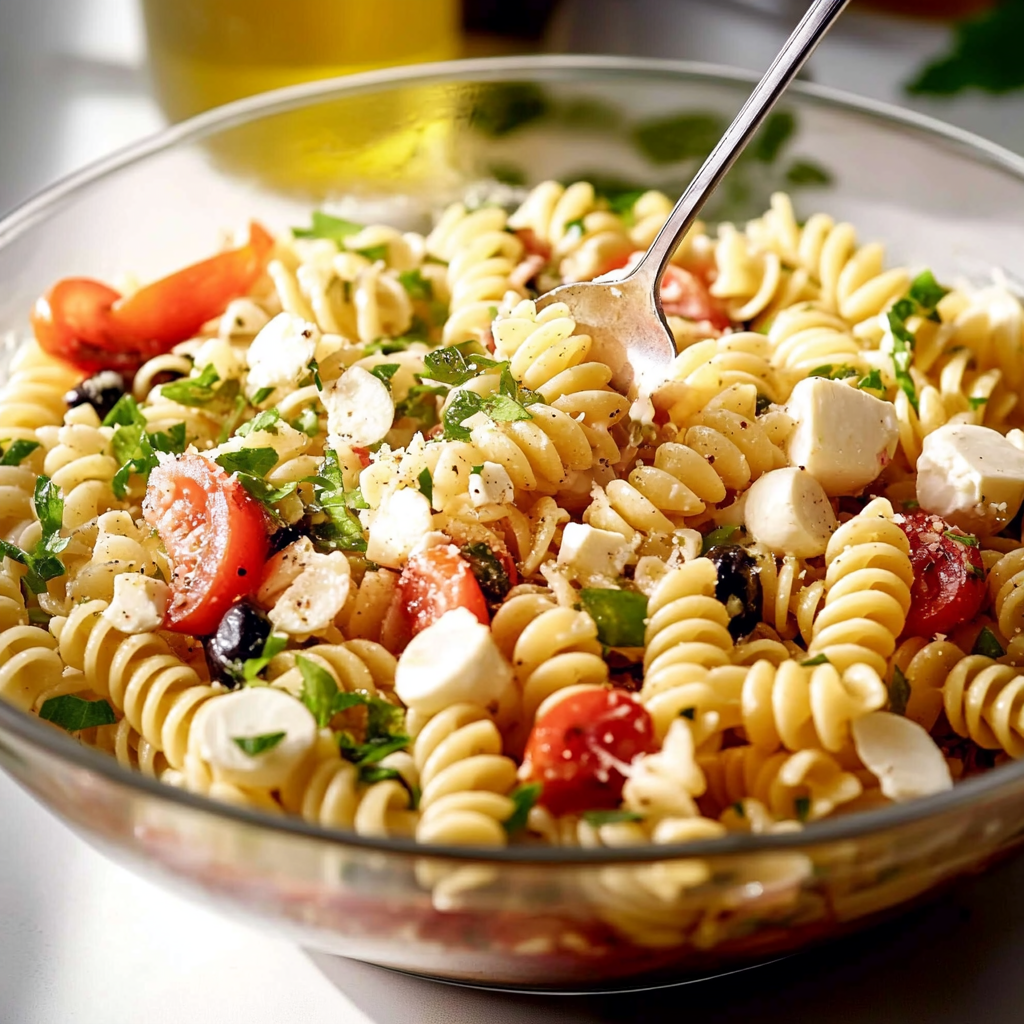 Cold Pasta Salad with Italian Dressing