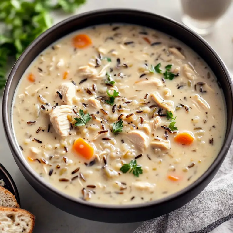 Creamy Panera Chicken and Wild Rice Soup