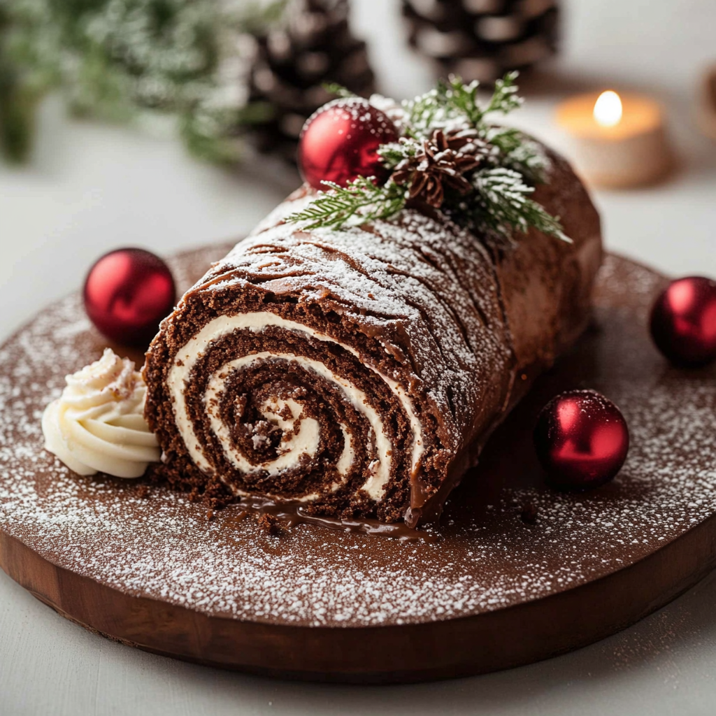 Yule Log Cake