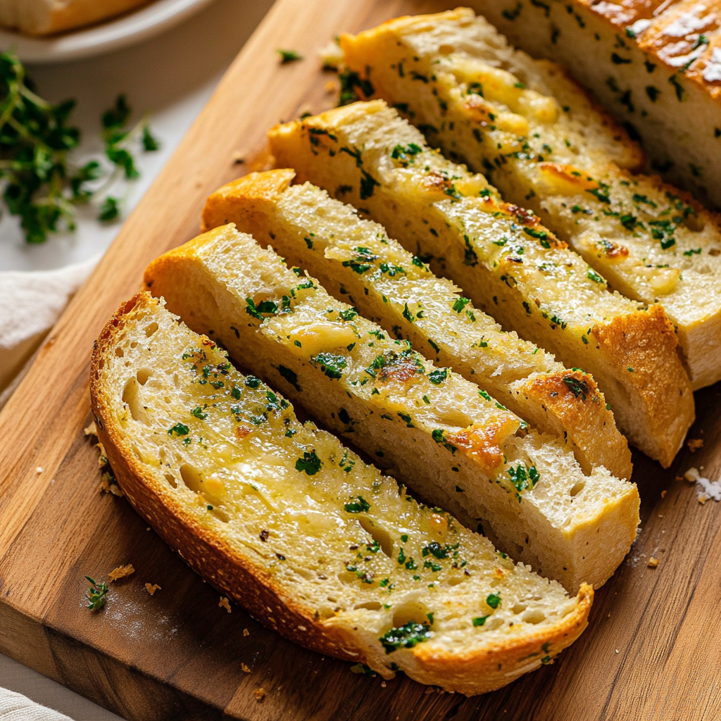 Garlic Bread with Sliced Bread