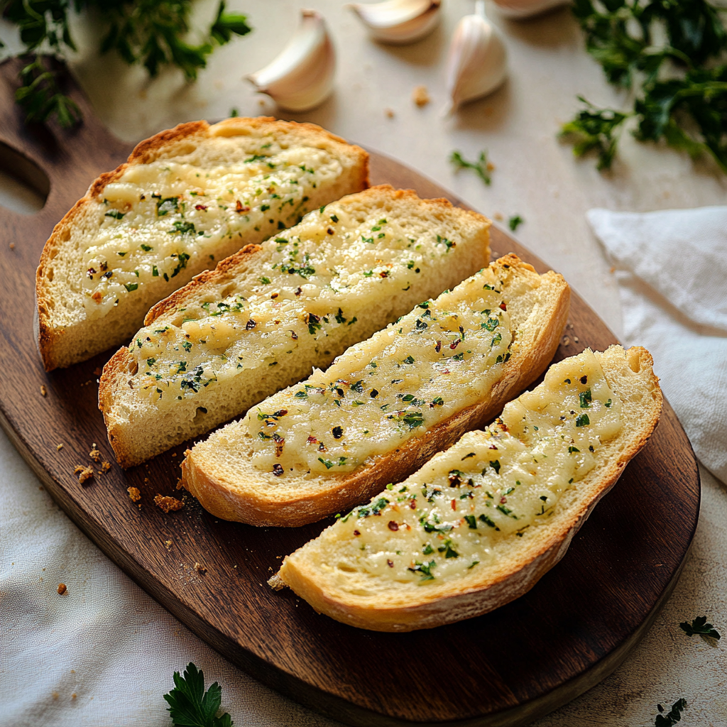 Garlic Bread with Sliced Bread