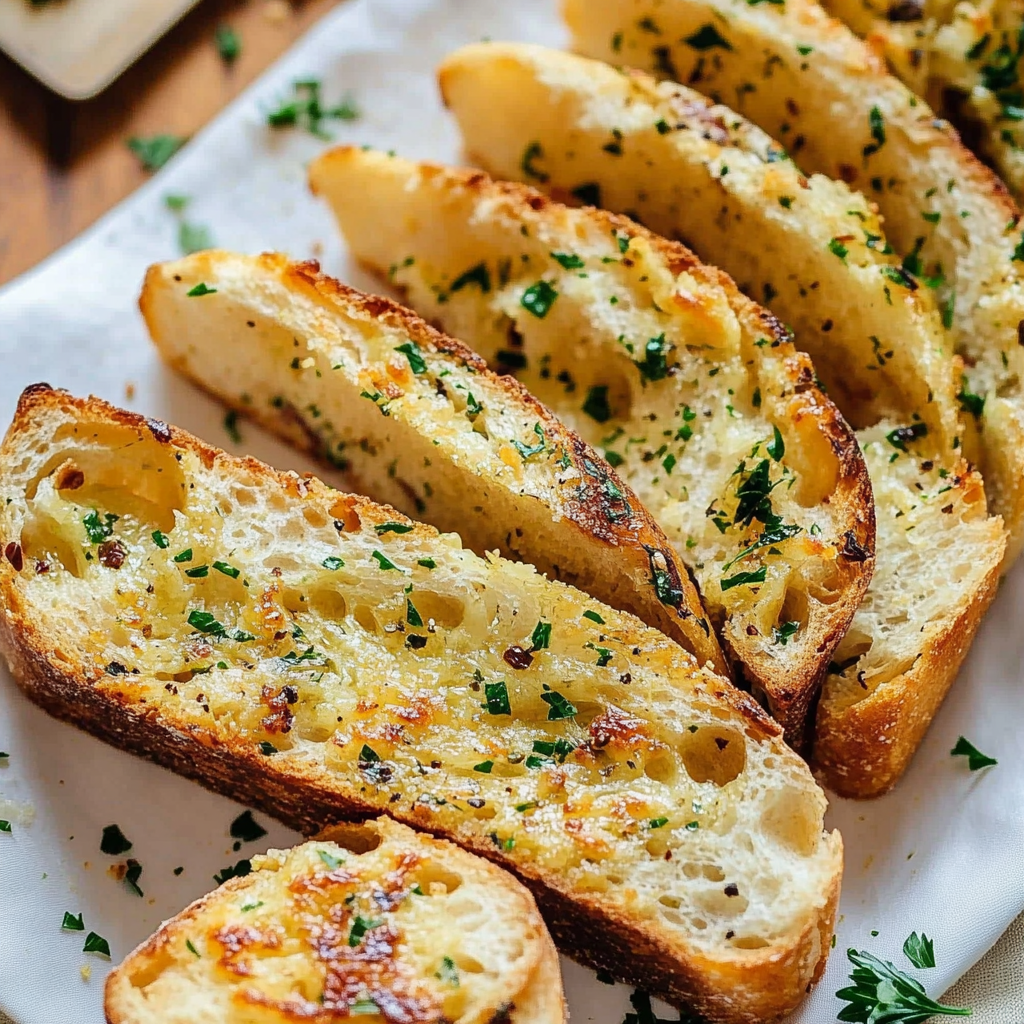 Garlic Bread with Sliced Bread