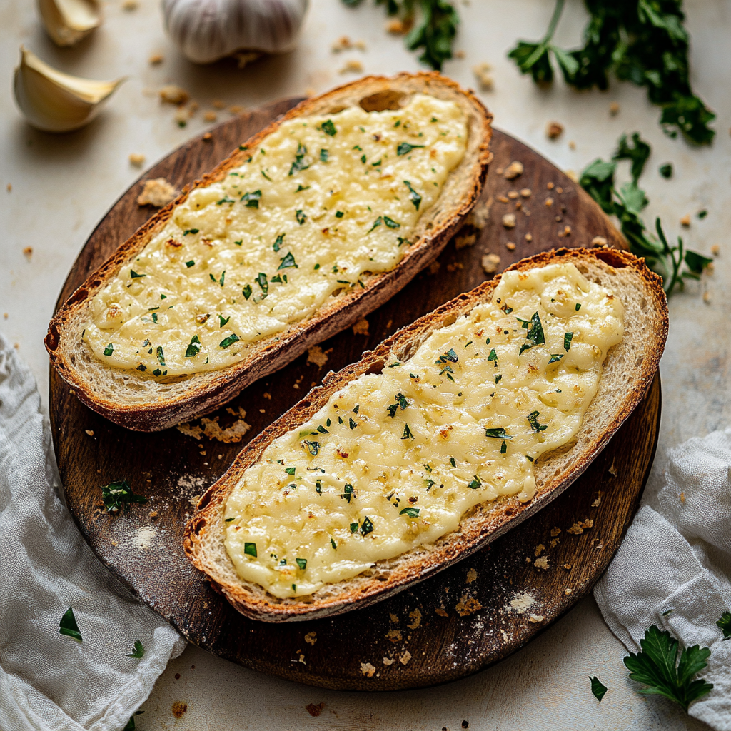 Garlic Bread with Sliced Bread