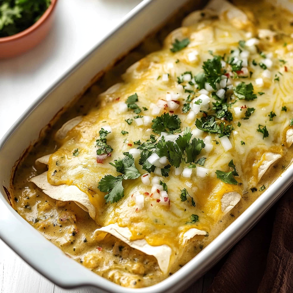 Green Chicken Enchiladas